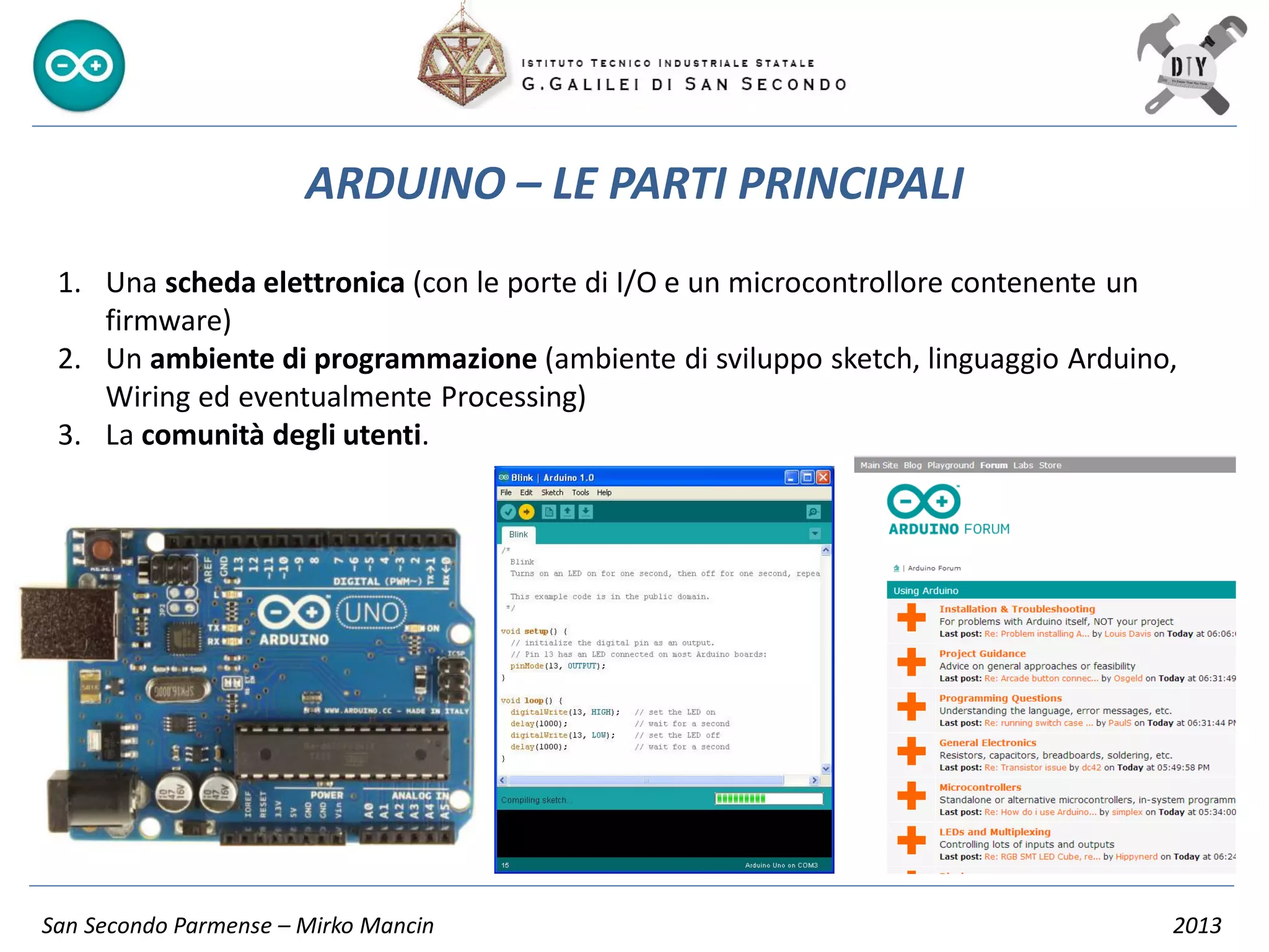Lezione introduttiva su Arduino | PDF