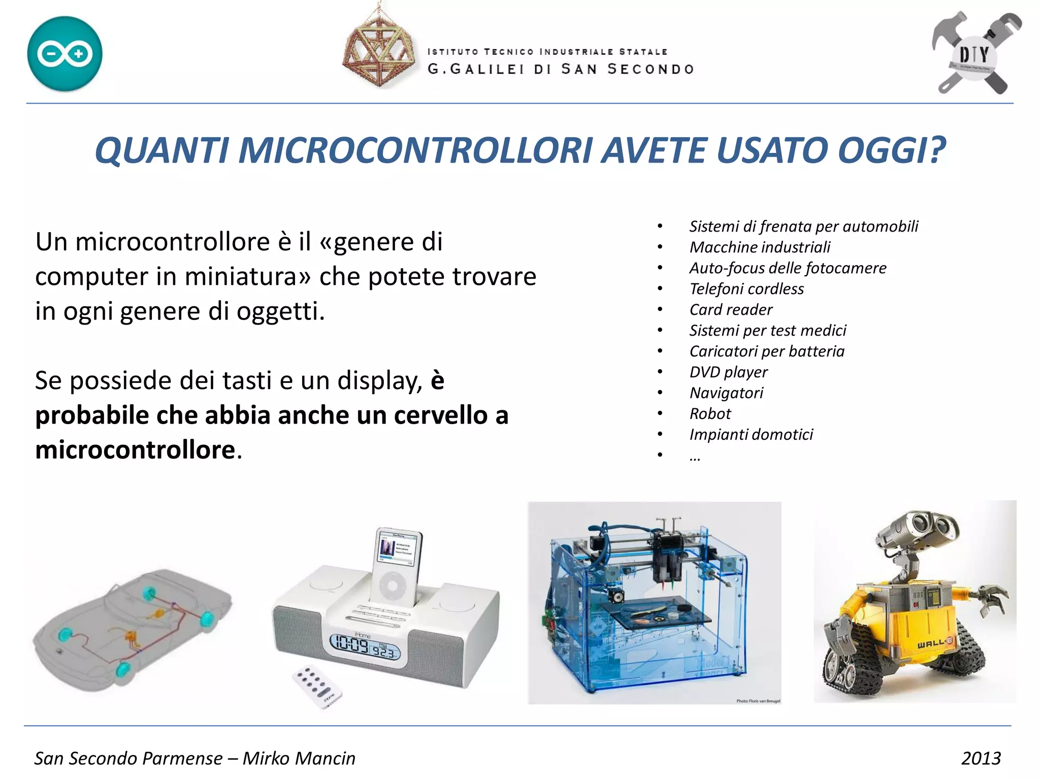 Lezione introduttiva su Arduino | PDF