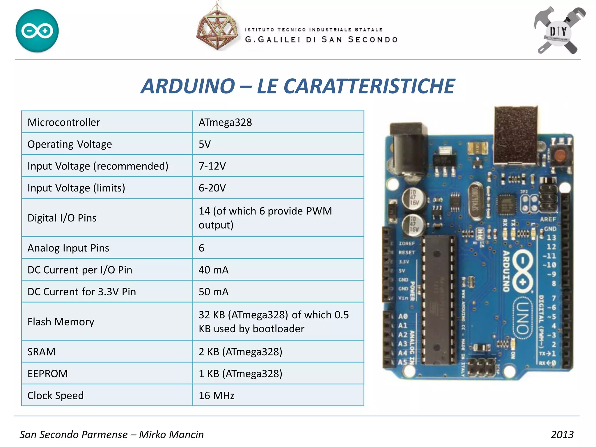 Lezione introduttiva su Arduino | PDF