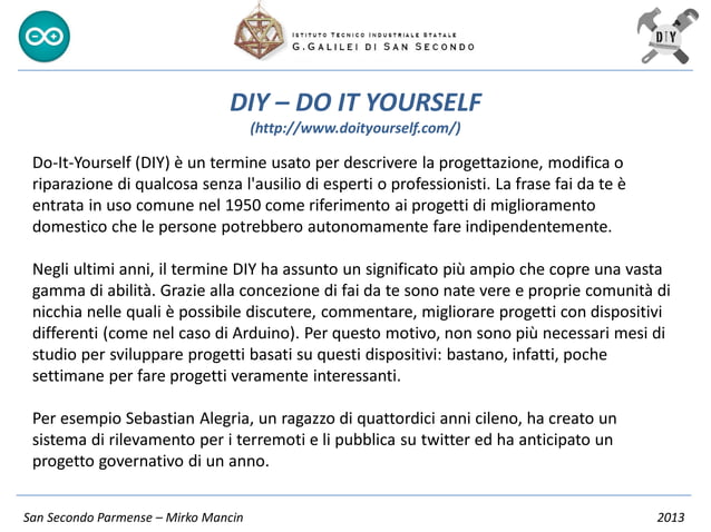 Lezione introduttiva su Arduino | PDF