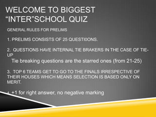 AYME school quiz Prelims | PPTX