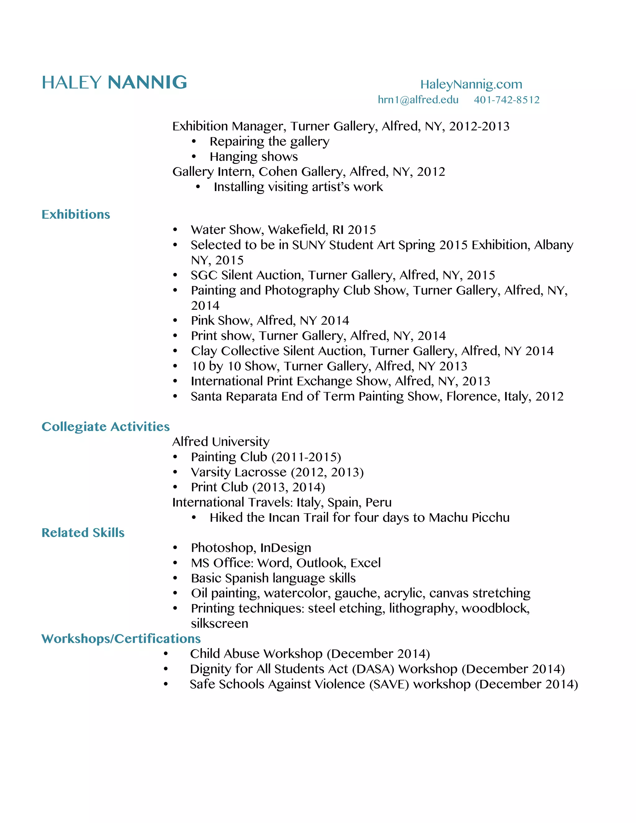 Teaching Resume 2 | PDF | Education