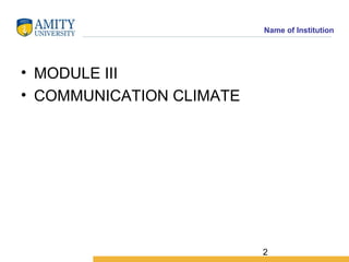 0b02b module 3 communication climate | PPT