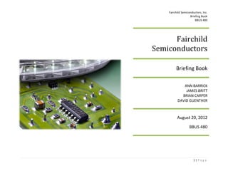Fairchild Semiconductor Analyst Report | PPT