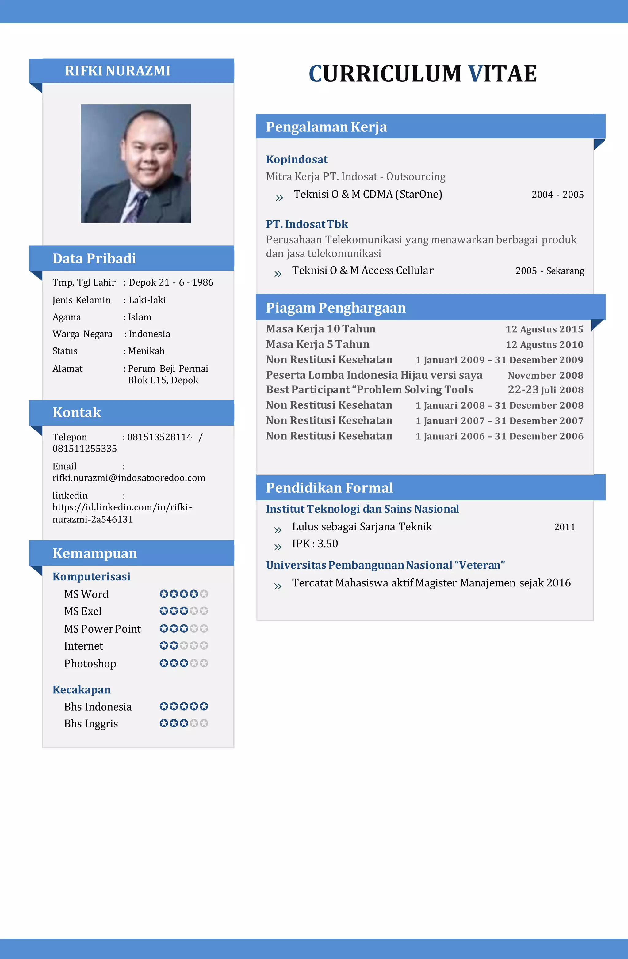 CV Rifki Nurazmi | DOCX