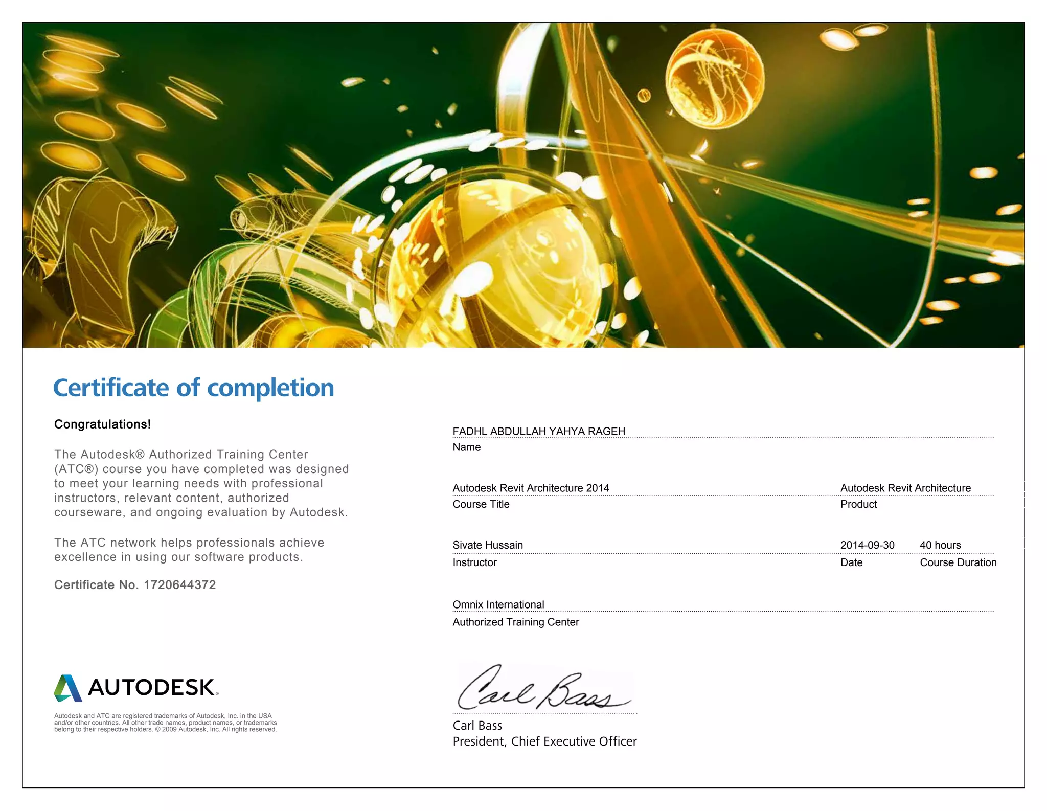 AUTODESK CERTIFICATE OF REVIT | PDF