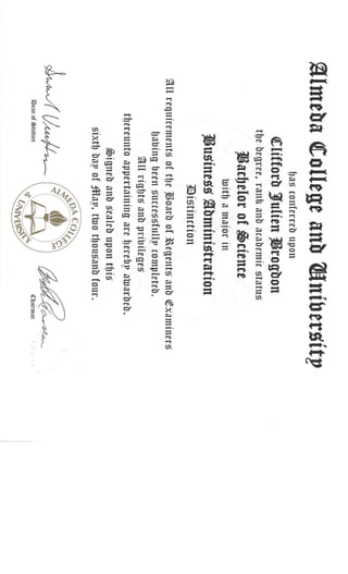 Almeda College | PDF