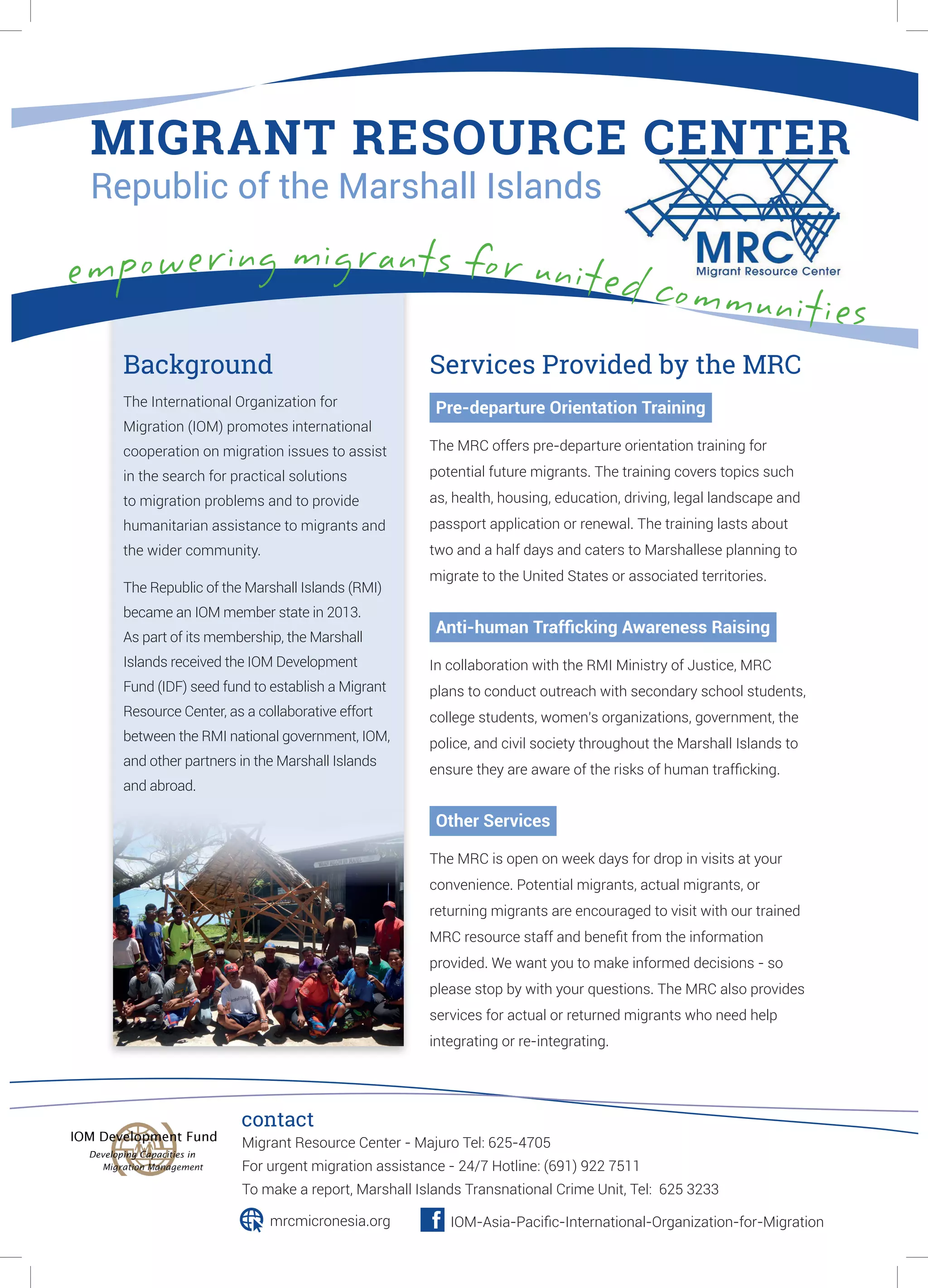 RMI MRC Factsheet final for print (1) | PDF | Crime & Harmful Acts to ...