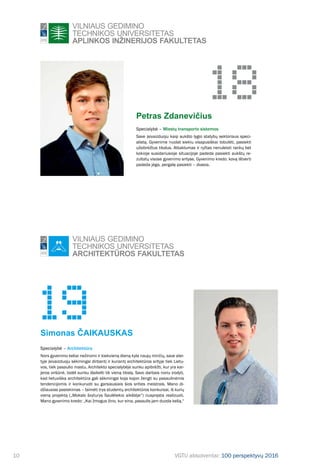 Leidinys VGTU absolventai 100 perspektyvų 2016 | PDF