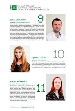 Leidinys VGTU absolventai 100 perspektyvų 2016 | PDF