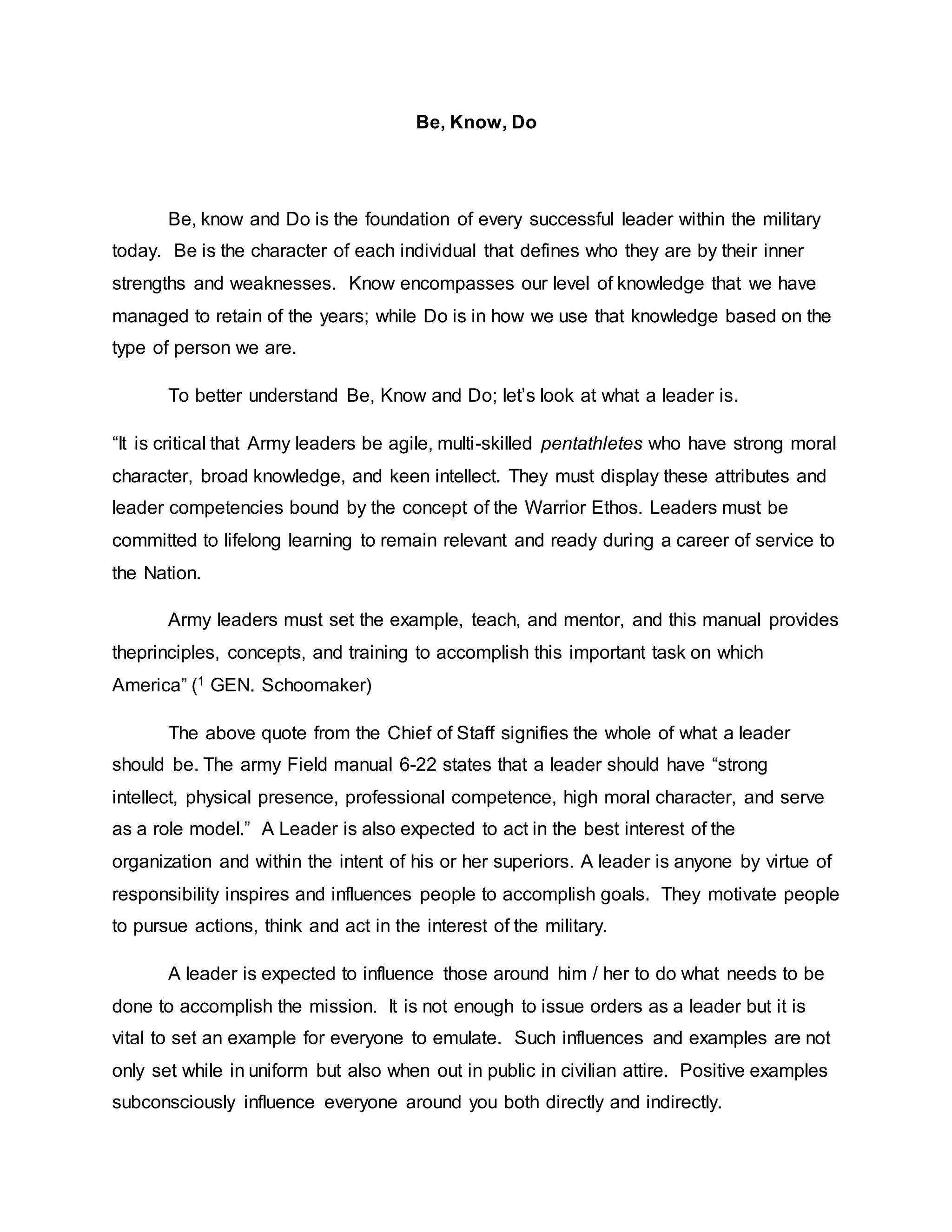 Be KnowDo | DOCX