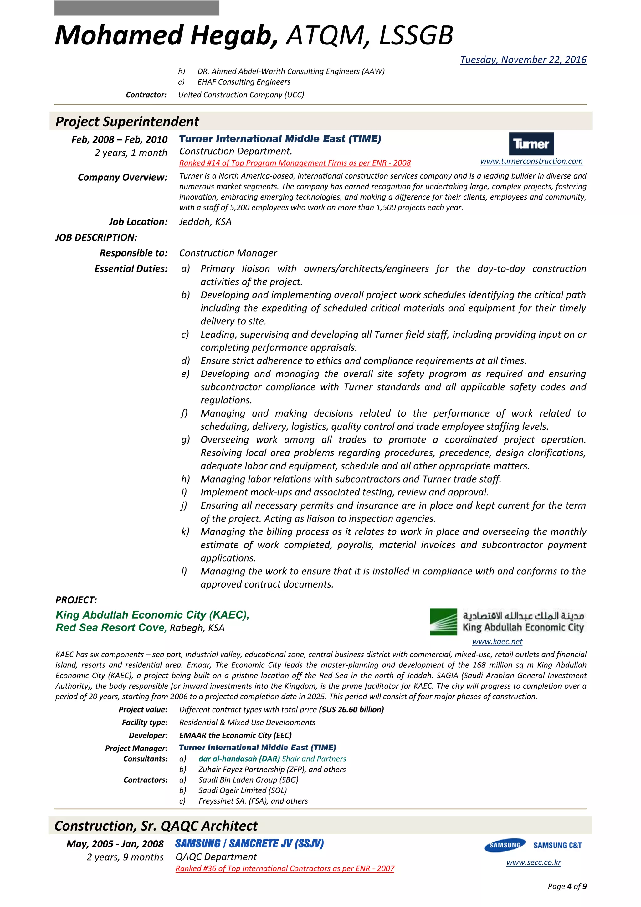 Mohamed Hegab CV111 | PDF
