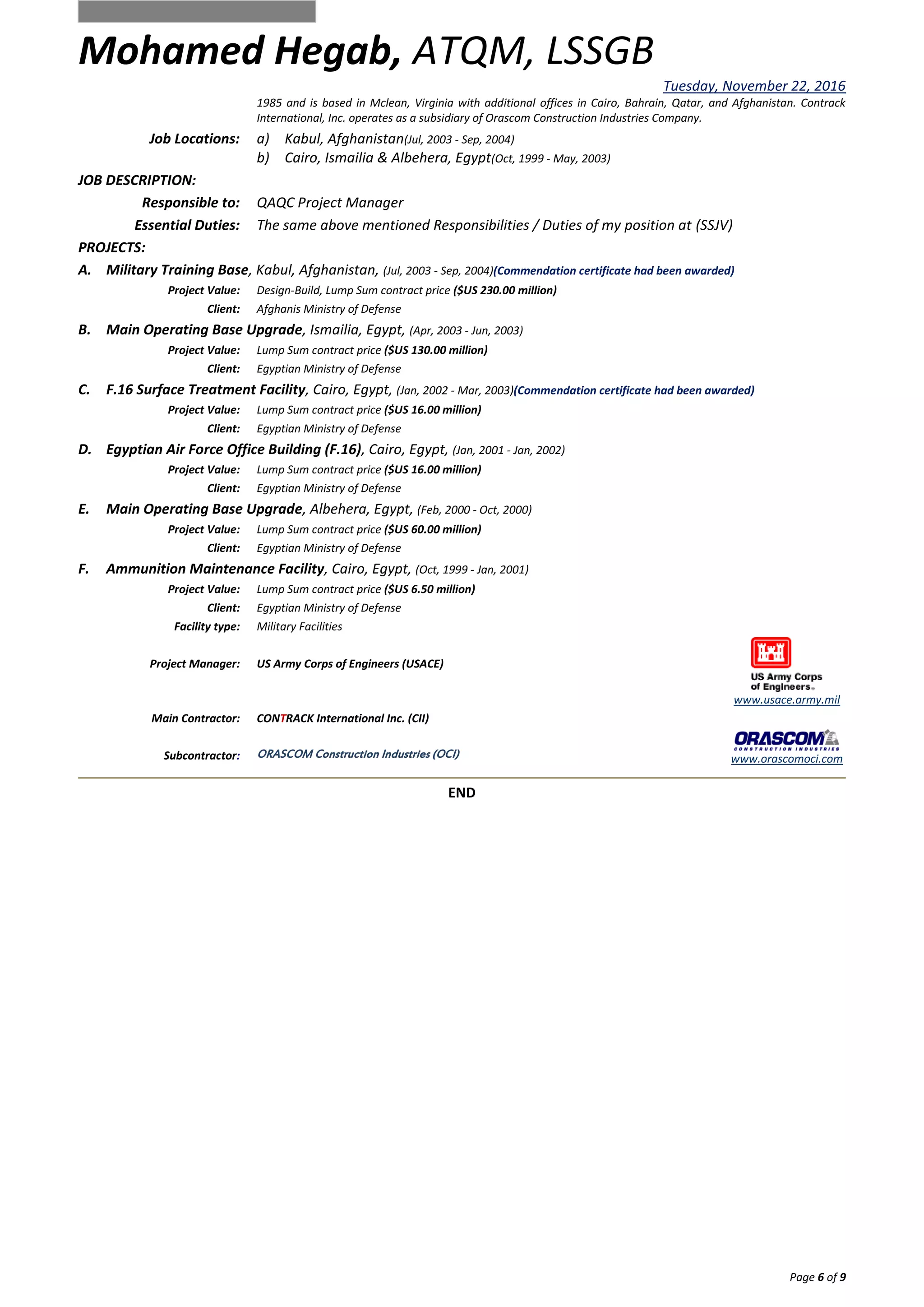 Mohamed Hegab CV111 | PDF