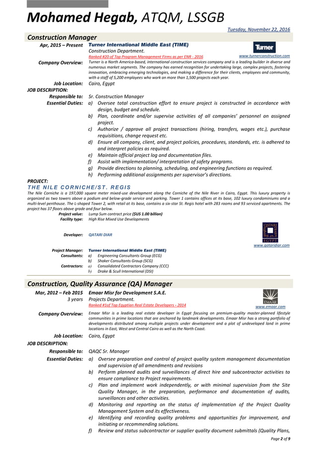 Mohamed Hegab CV111 | PDF