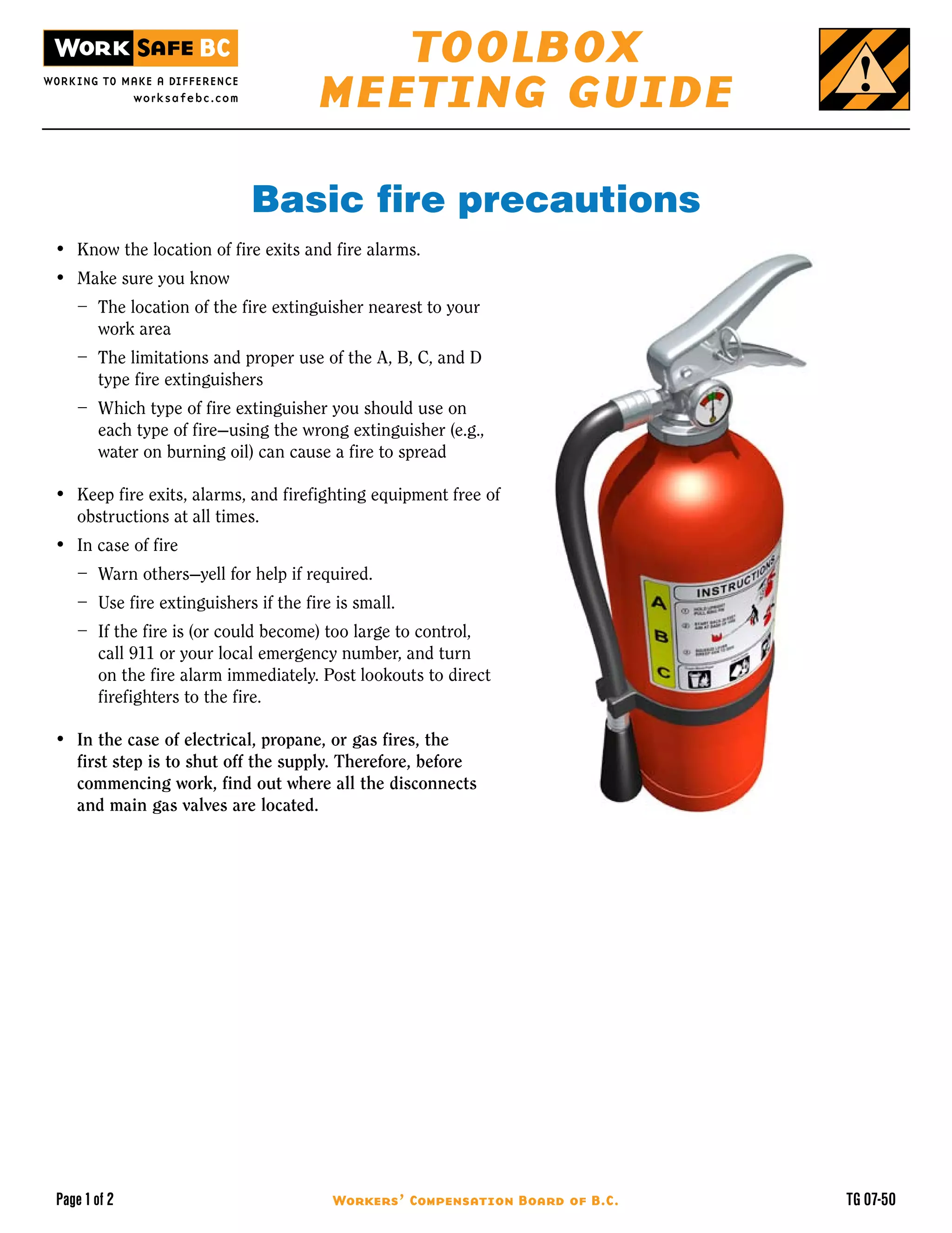 TG07-50_basic_fire_precautions | PDF
