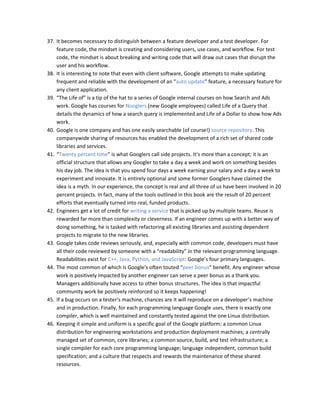 50 points from the book_How Google tests Software | PDF | Web ...