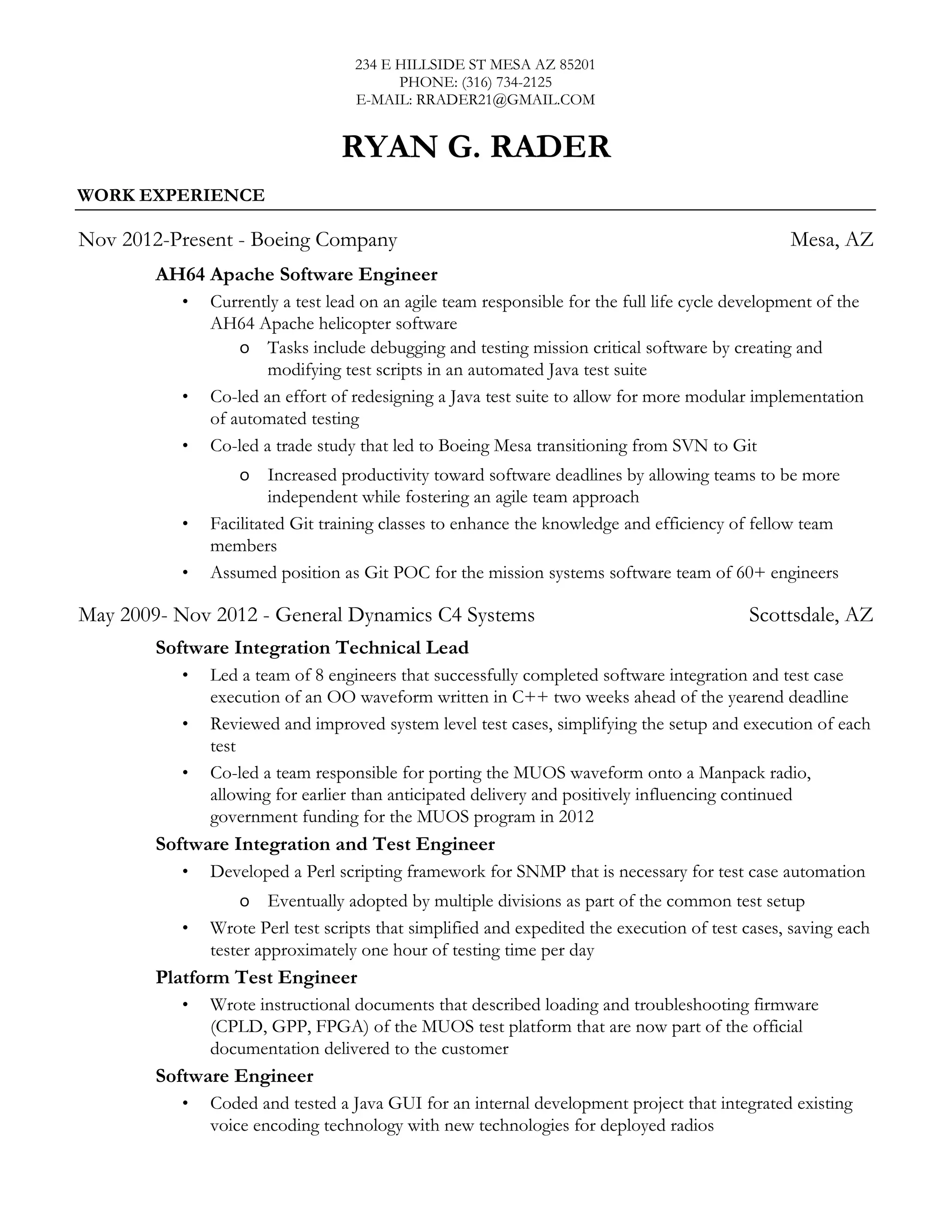 RRader_Resume | PDF