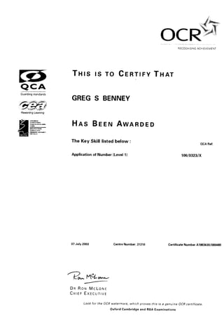 CV_References_Certificates | PDF