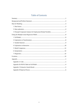 REGRESSION ANALYSIS ON HEALTH INSURANCE COVERAGE RATE | PDF
