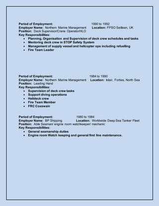 CV Pete Curtis stage 3 crane operator | DOCX