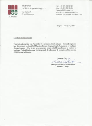 Mabetex BP2 | PDF