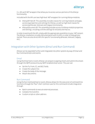 Alteryx Technical Overview | PDF