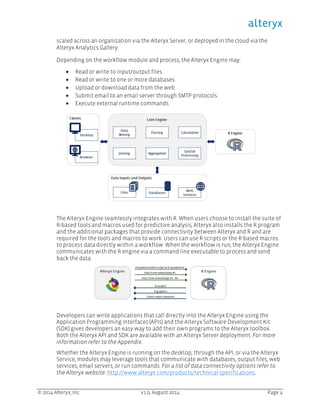 Alteryx Technical Overview | PDF