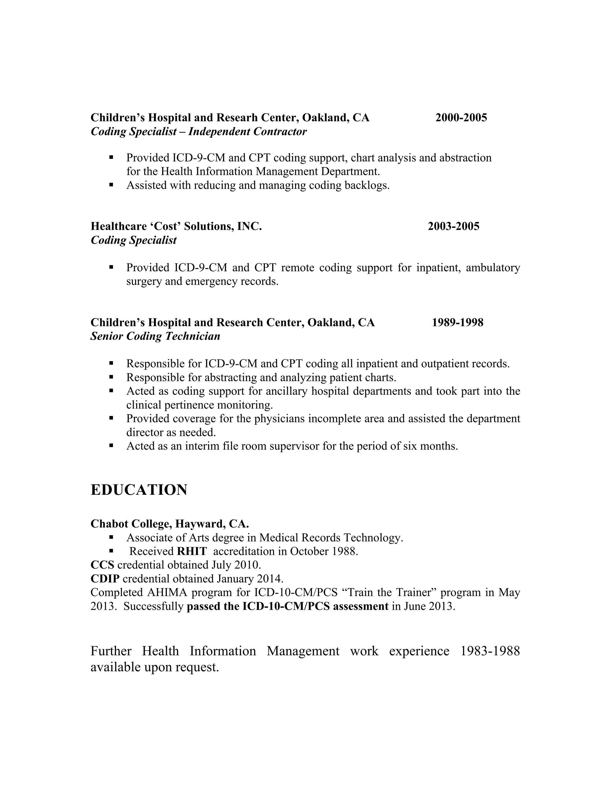 Colleen Cervi - resume 2016 | PDF