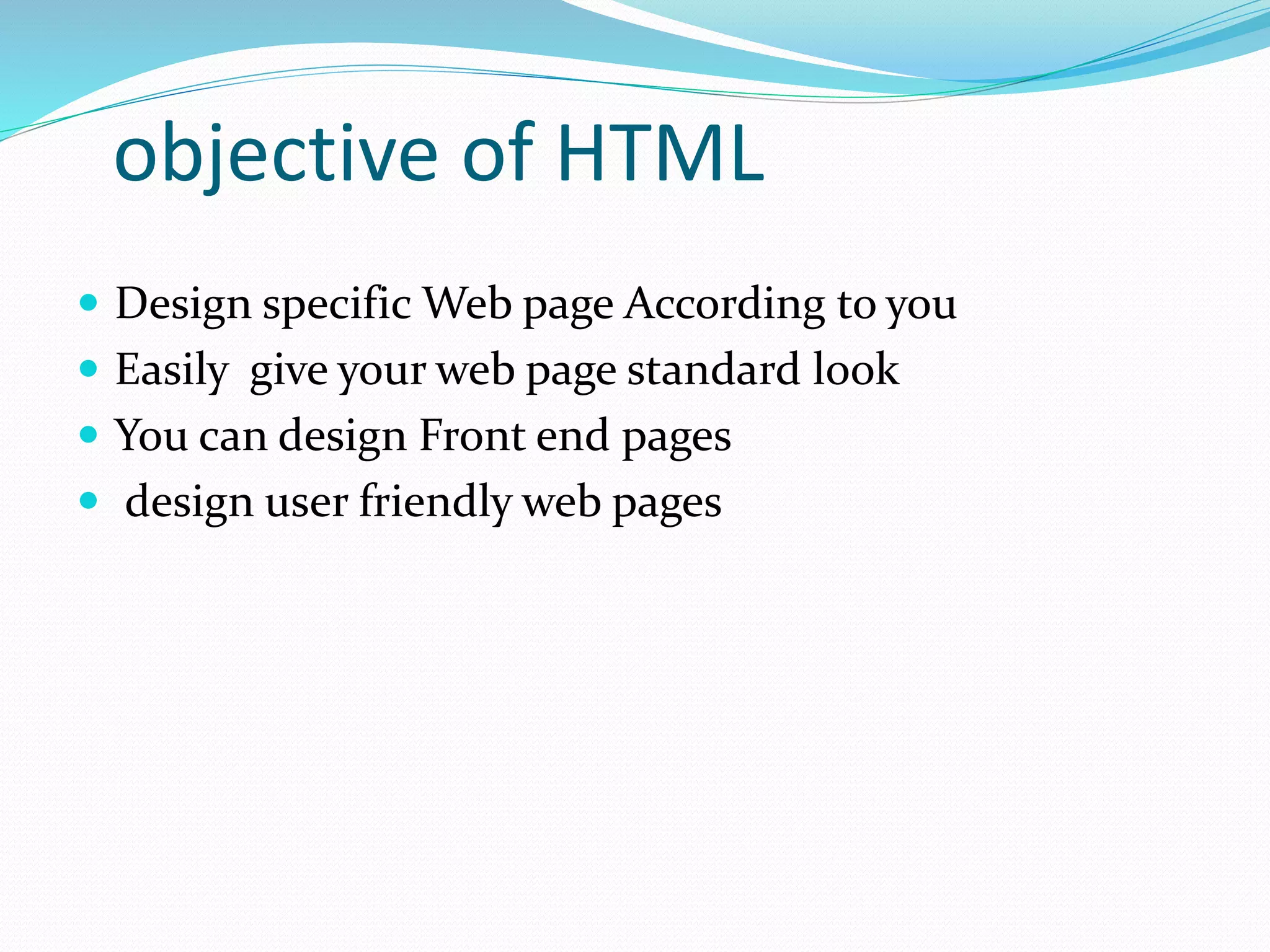 Learning Html Ppt Free Download