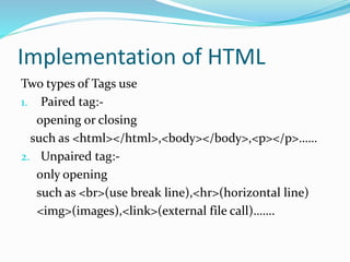 learning html | PPT | Free Download