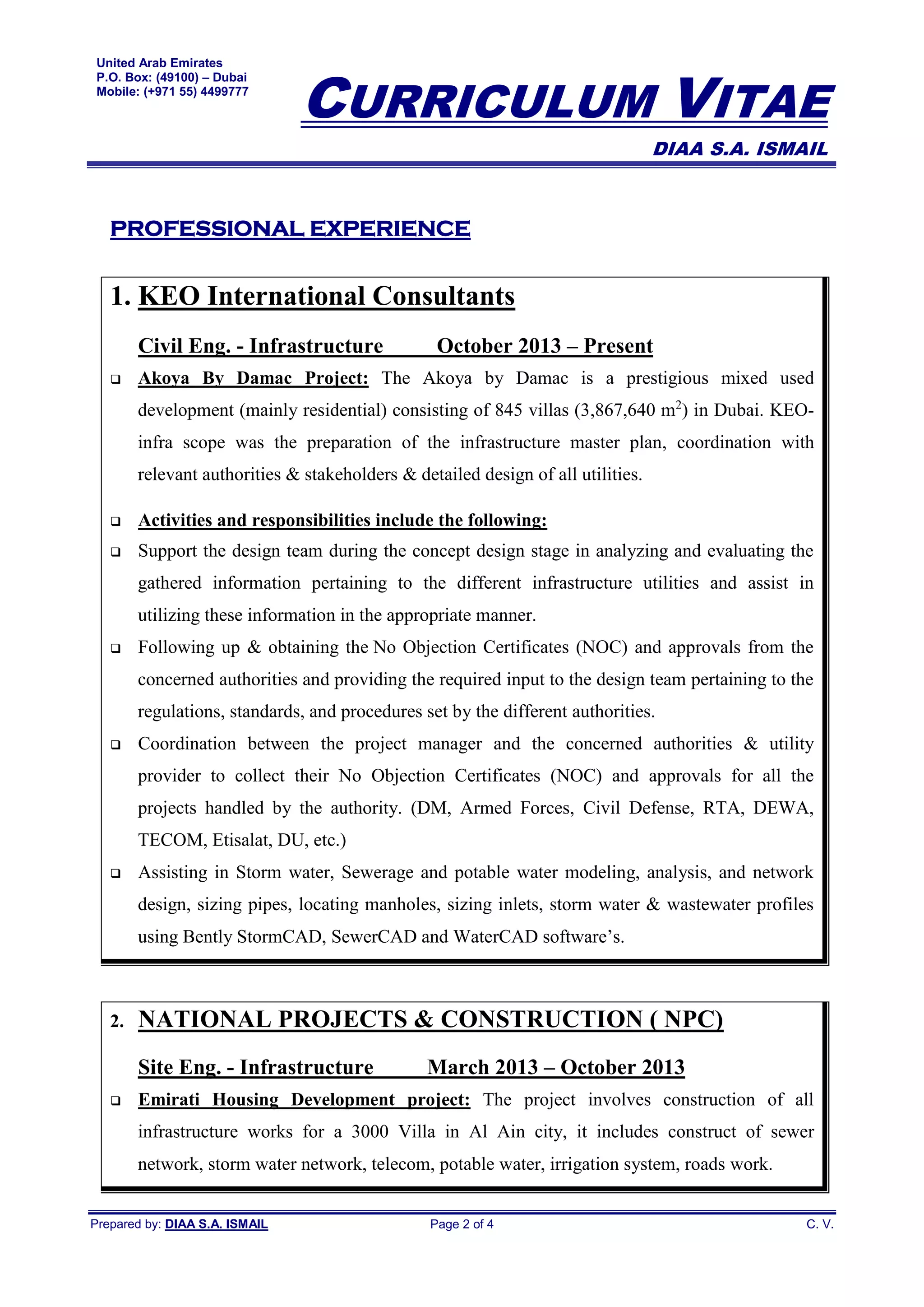 Diaa Ismail CV | PDF