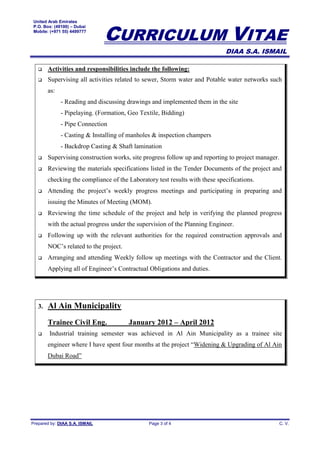 Diaa Ismail CV | PDF