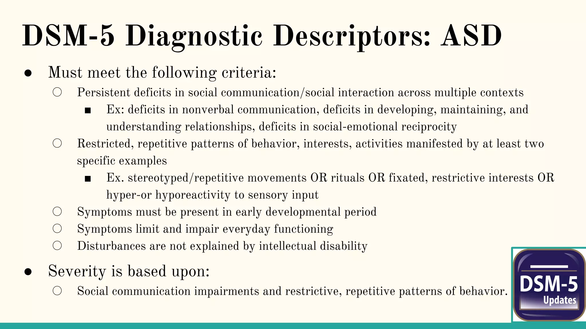 Autism Spectrum Disorder (ASD) Presentation | PDF