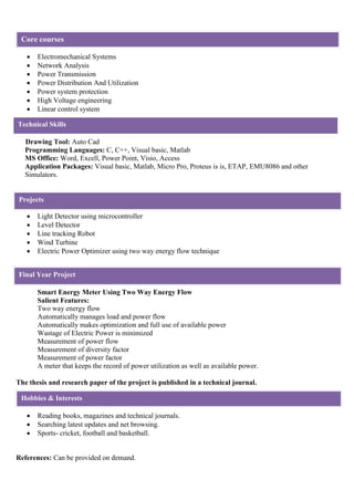 CV FARAN HASSAN 1 | PDF