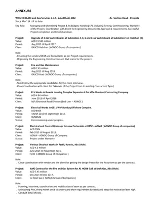 Annexure - Projects | PDF