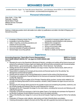 Mohamed shafik Resume | PDF