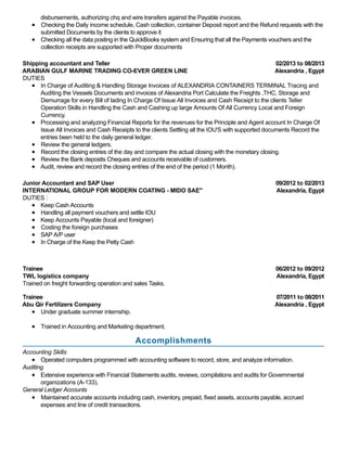 Mohamed shafik Resume | PDF