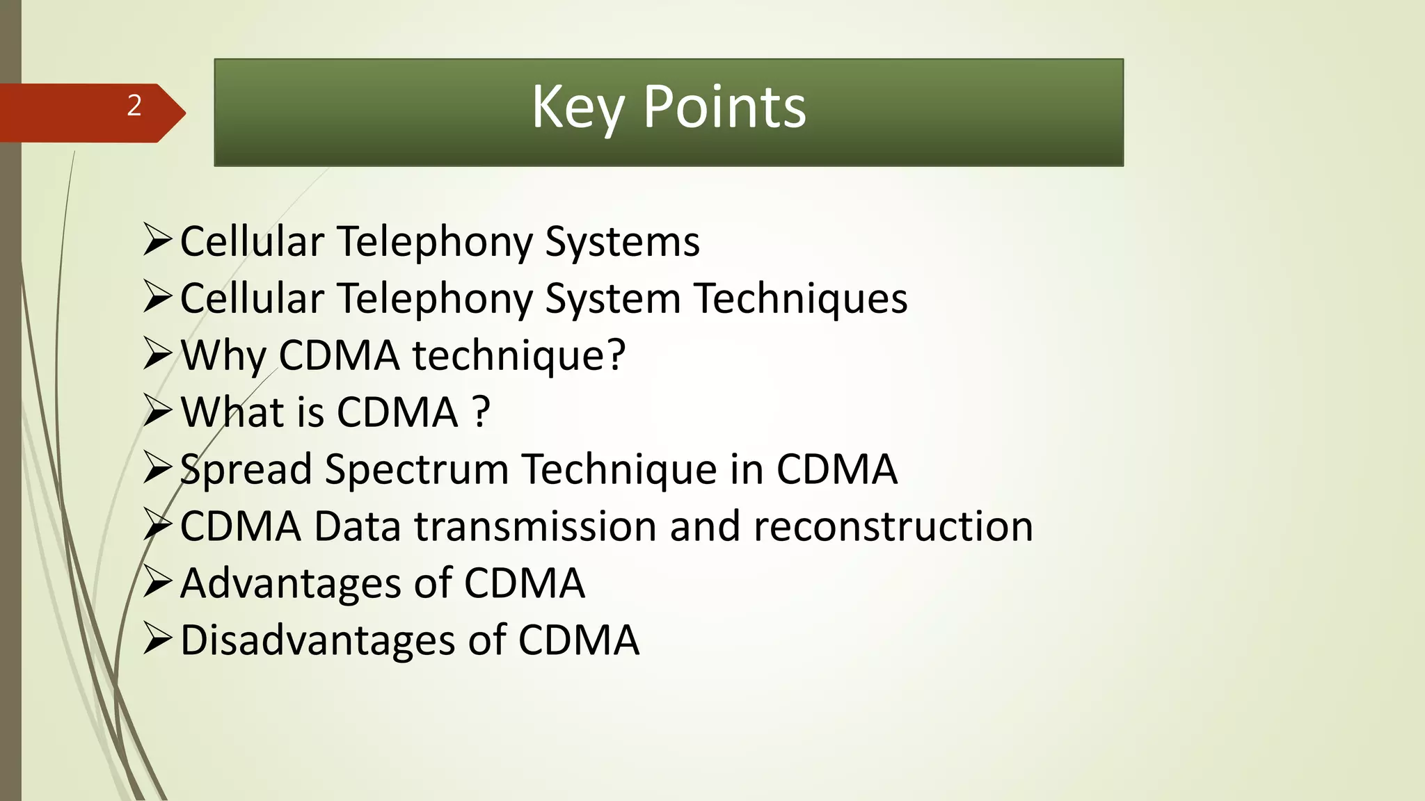 CDMA Presentation | PPTX