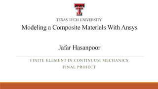 Composite Material With Ansys | PPTX