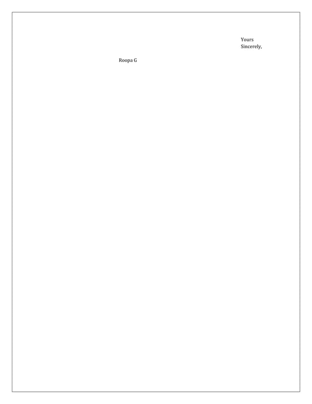 Resume-Roopa | DOC | Databases | Computer Software and Applications