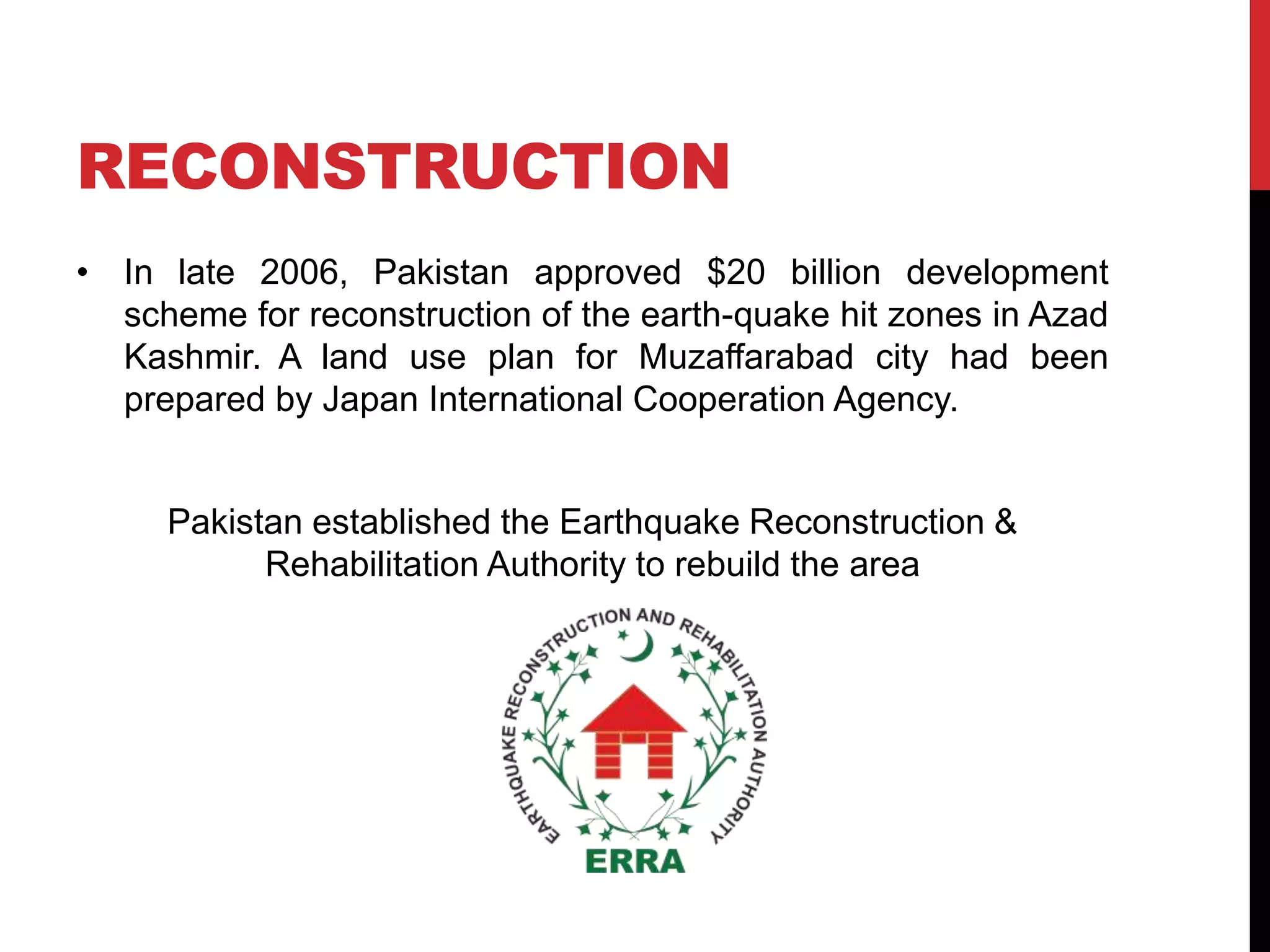 Lessons from Kashmir 2005 Earthquake | PPTX