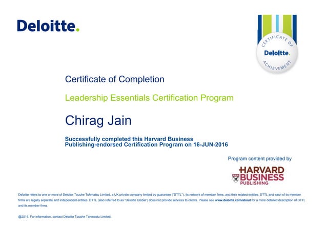 Harvard Leadership Essentials Certification | PPT