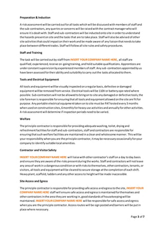 Grounds Maintenance Method Statement | DOCX