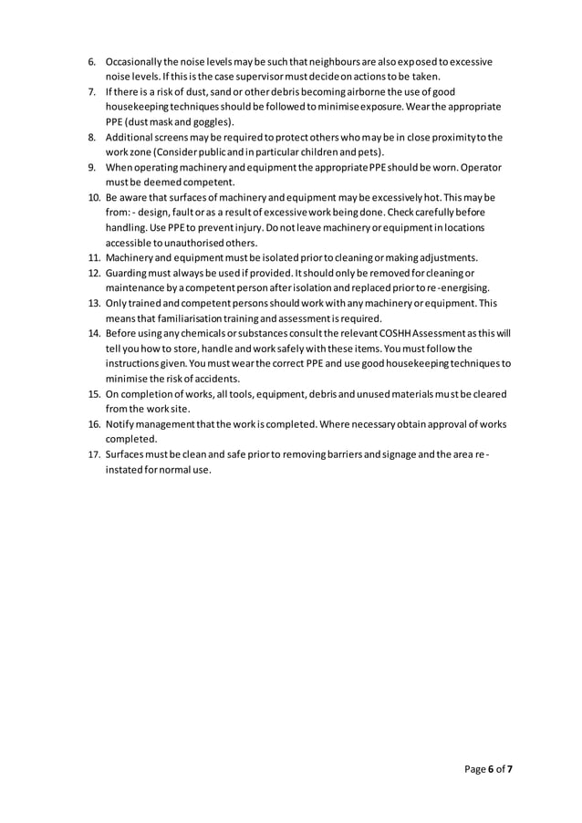 Grounds Maintenance Method Statement | DOCX