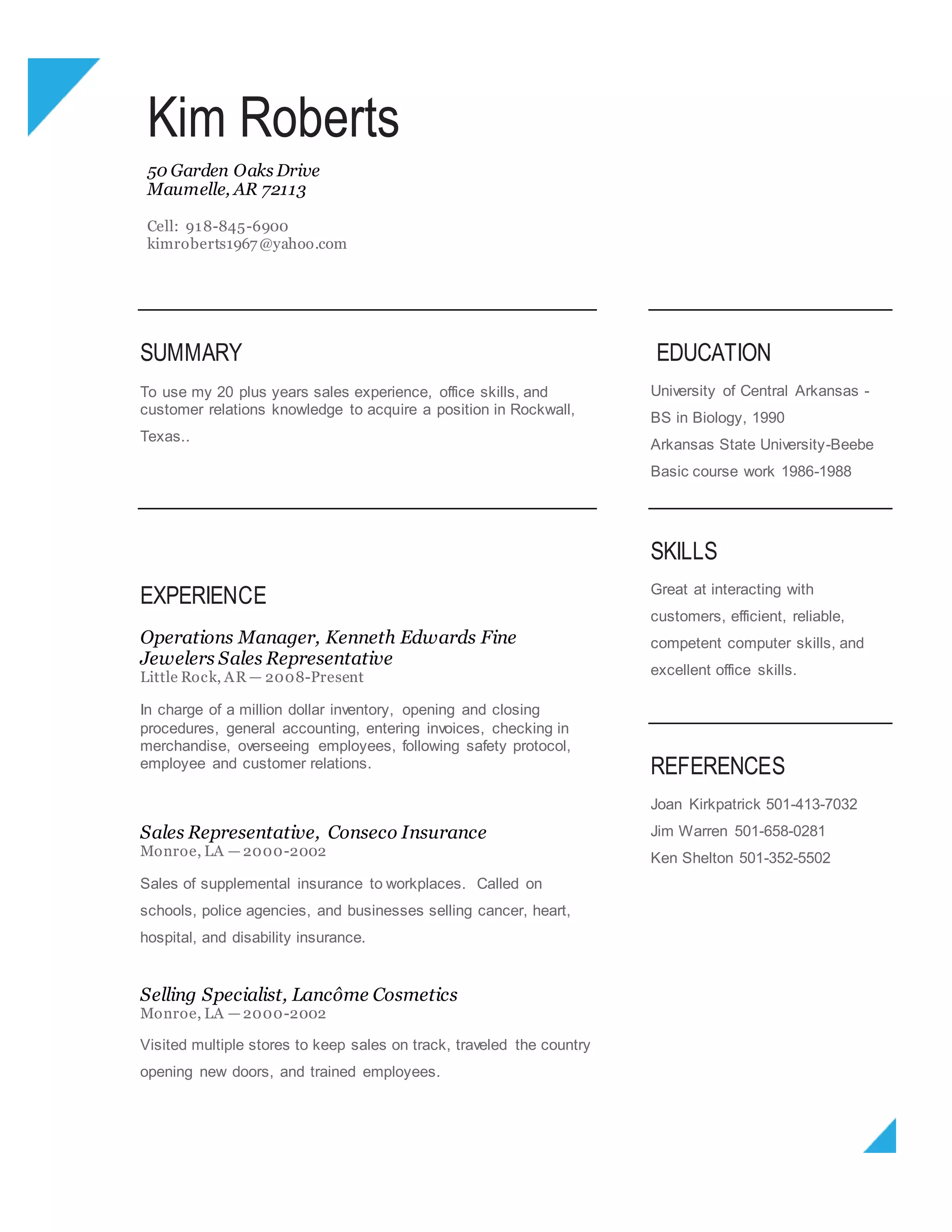 Kim's Resume 12-3-14 | PDF
