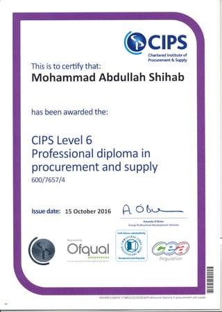 CIPS Level 60001 | PDF