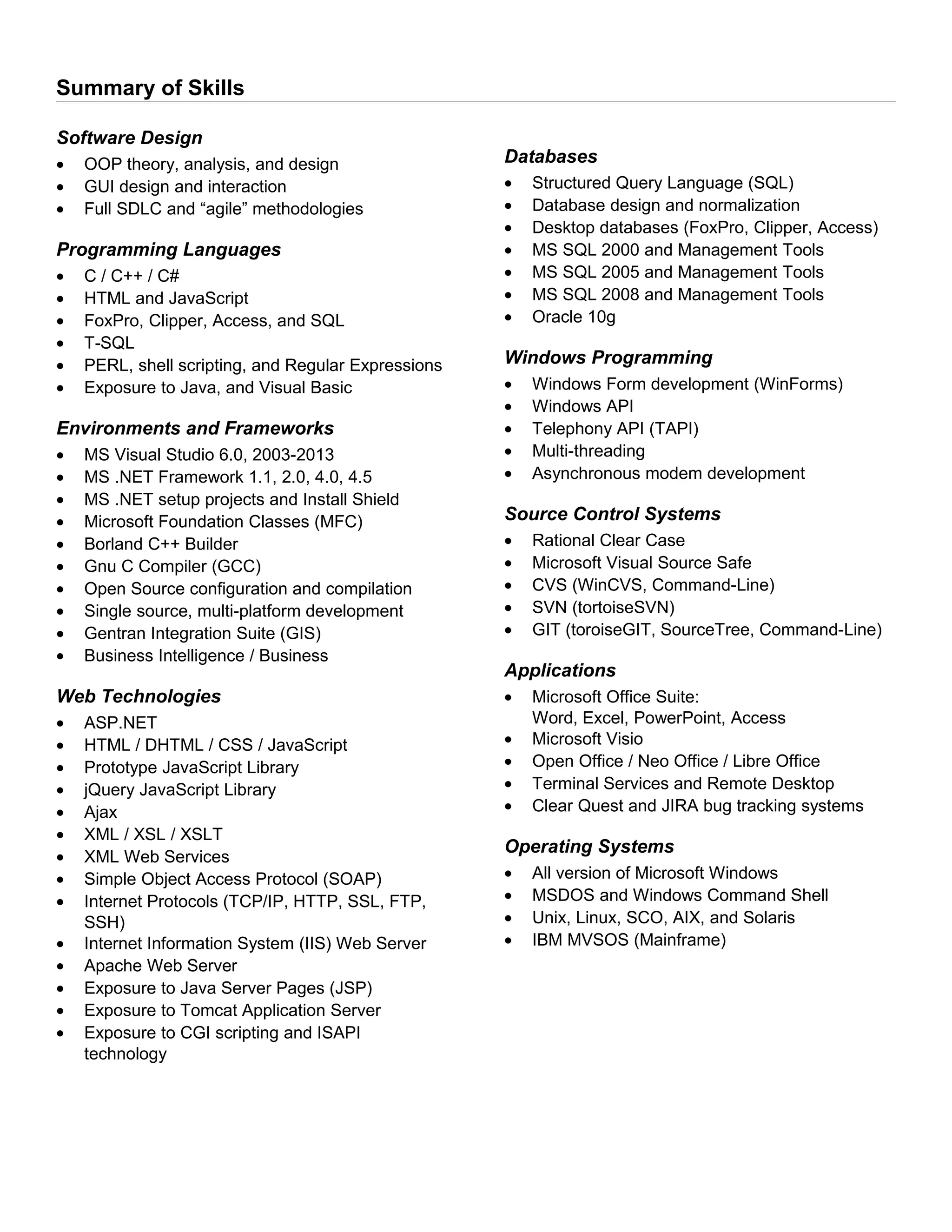 Resume - Timothy Williamson | DOC