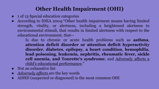 Understanding ADHD and OHI | PPTX | Brain and Nervous System Disorders ...