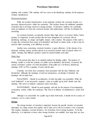 Warehouse Operations SOP edit | DOCX