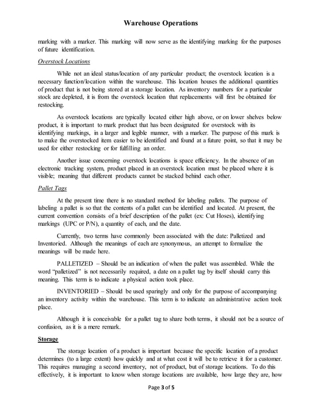 Warehouse Operations SOP edit | DOCX